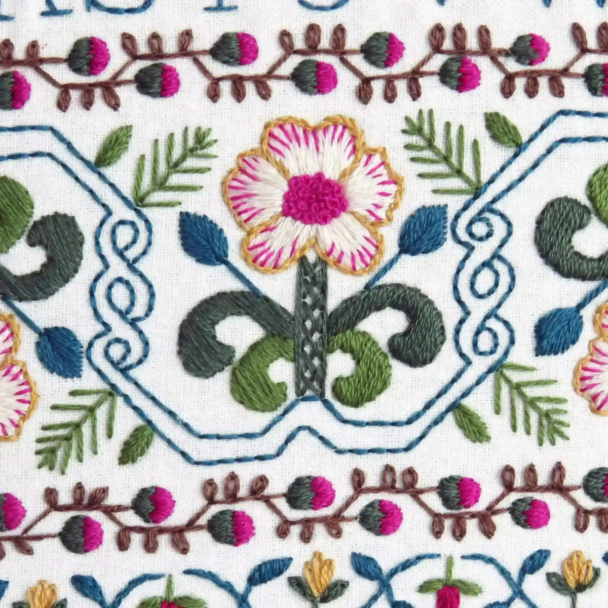 18th Century Sampler Hand Embroidery Pattern – StitchDoodles