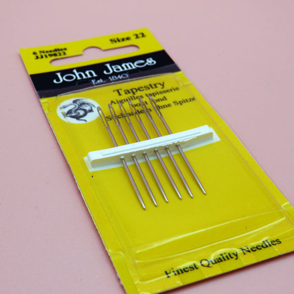 John James Tapestry Needles – size 22 – StitchDoodles
