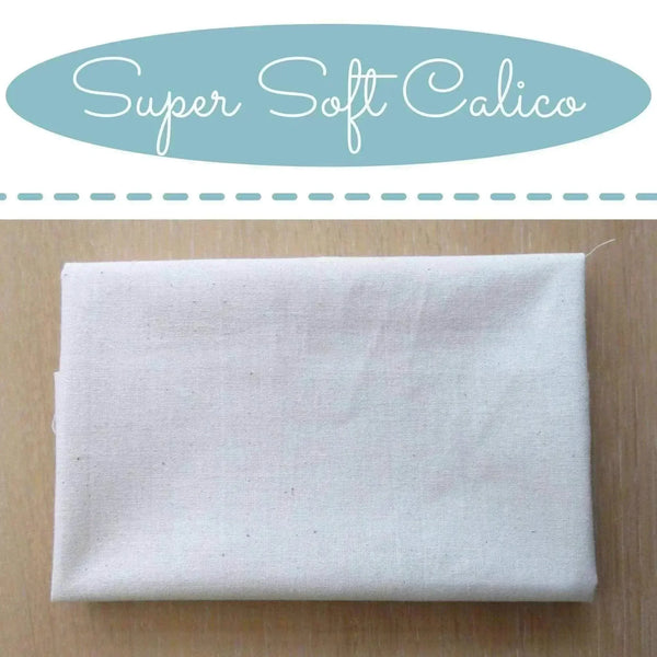 Calico Fabric, hand embroidery stabiliser, pre shrunk super soft calic ...