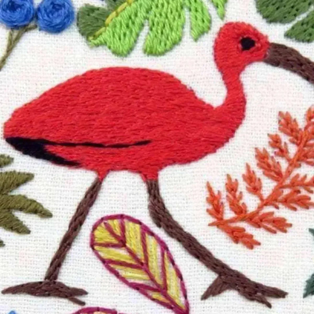 Ibis Tropical Bird Hand Embroidery Pattern – StitchDoodles