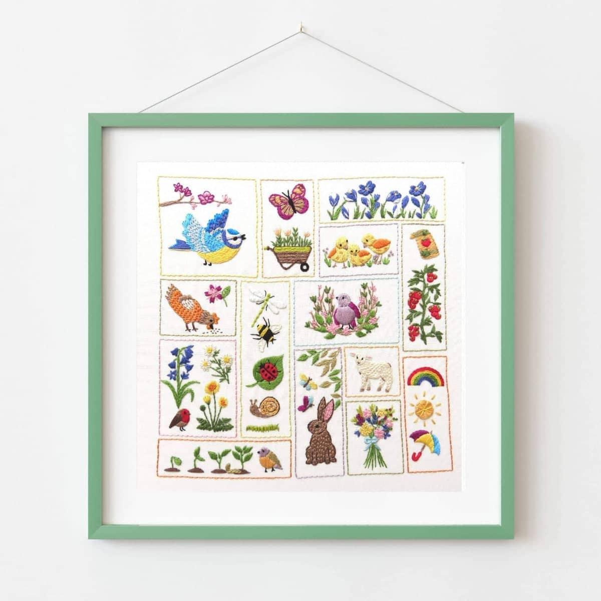 Spring Splendour Hand Embroidery Pattern , PDF Download , StitchDoodles ...