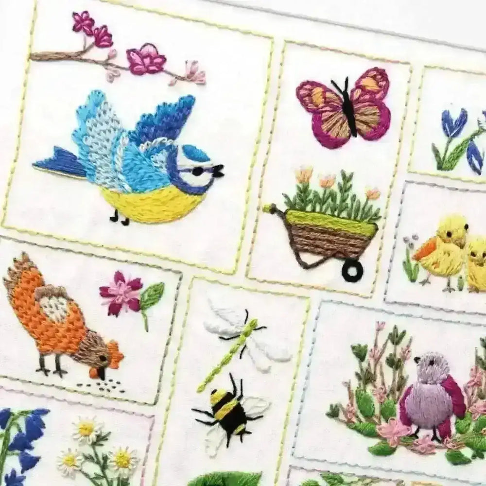 Spring Splendour Hand Embroidery PDF Pattern – StitchDoodles